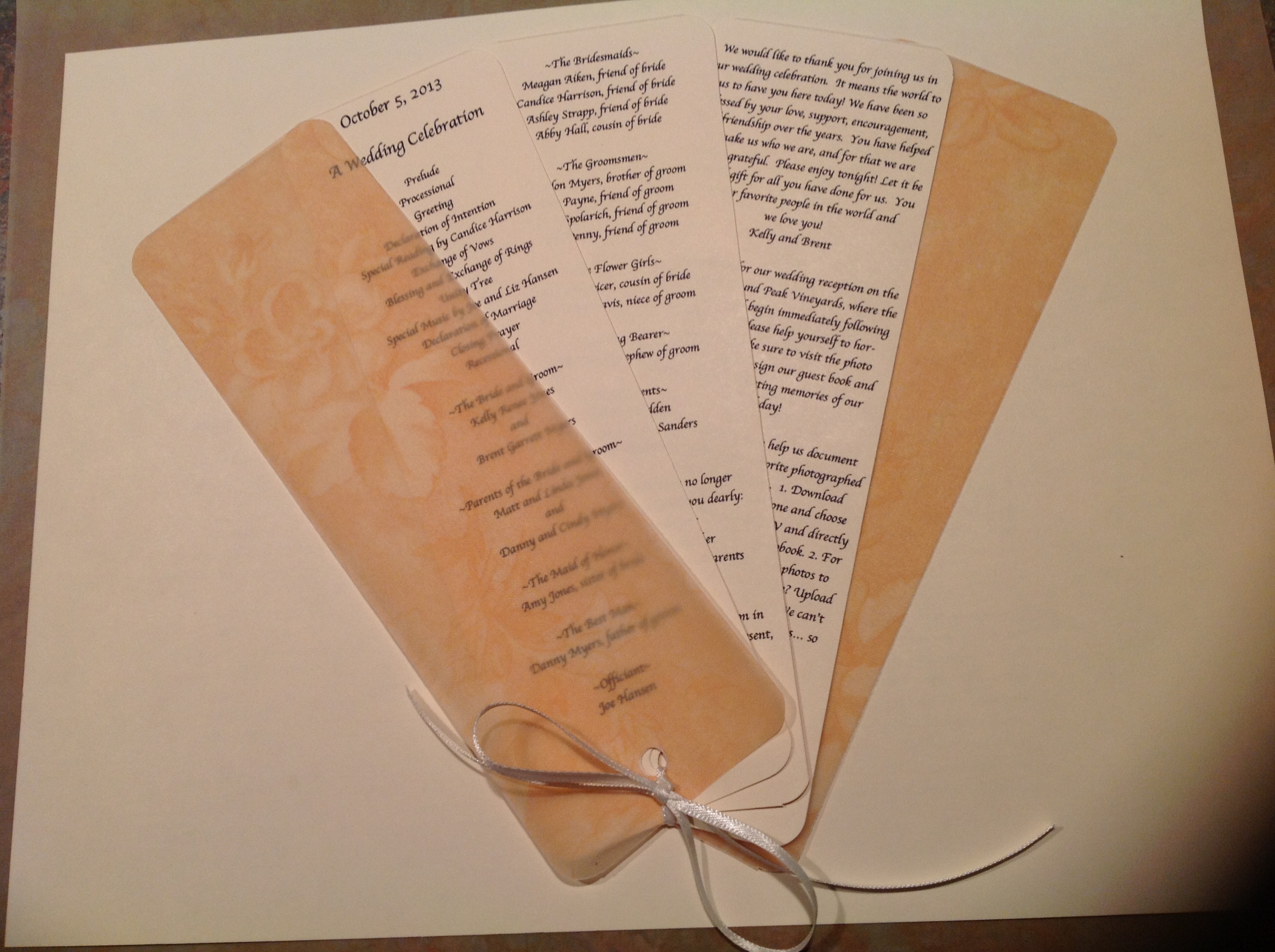 Wedding Planning DIY Wedding Program Linda Joyce Jones